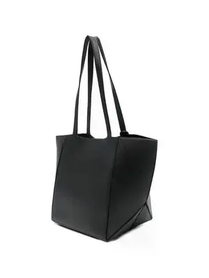 Michael Kors Logo-detail Leather Shoulder Bag - Black