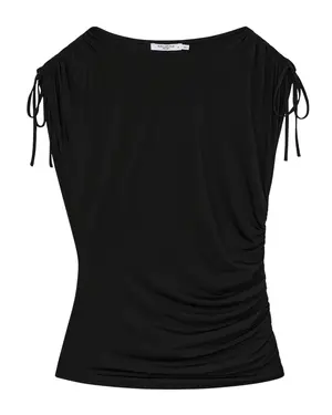 M.M.LAFLEUR Dotty Light Jersey Top - Black