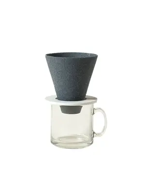 UNCOMMON GOODS Japanese Ceramic Coffee Filter Cerapotta - Gray