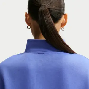 Nike Sportswear Phoenix Fleece Oversized 1/4-zip Long Sweatshirt - Blue