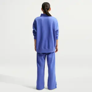 Nike Sportswear Phoenix Fleece Oversized 1/4-zip Long Sweatshirt - Blue