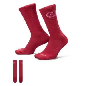 Nike Everyday Plus Cushioned Crew Socks - Red