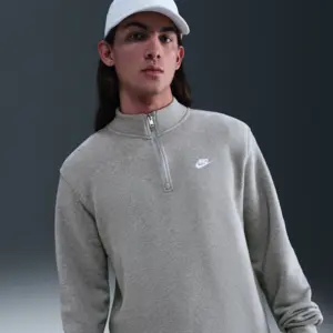 men's hooded half-zip running tops