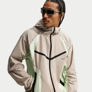 Nike Tech Dri-fit Woven Full-zip Color-block Windrunner Jacket