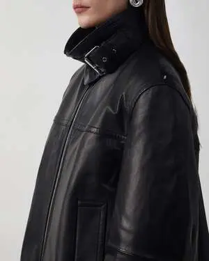 Sportmax Leather Jacket