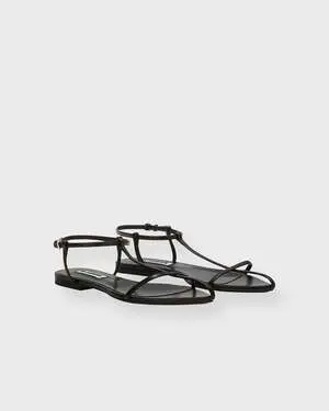 JIL SANDER Leather Strappy Sandals