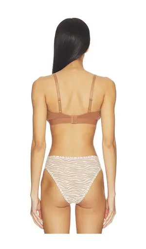 NEGATIVE UNDERWEAR Cotton Cutout Bra In Nude