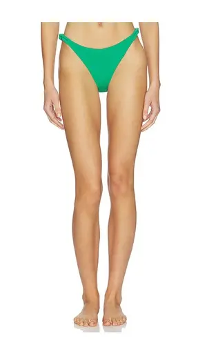 NAU BIKINIS Link Strap Bikini Bottom - Emerald