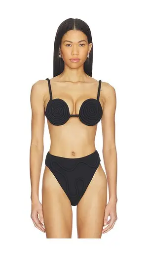 NAU BIKINIS Athens Bikini Top - Black