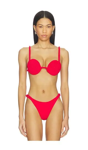 NAU BIKINIS Athens Bikini Top - Red