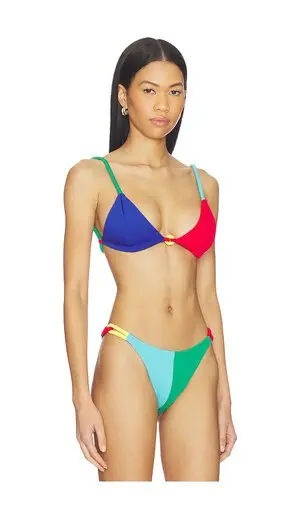 NAU BIKINIS Link Strap Triangle Bikini Top