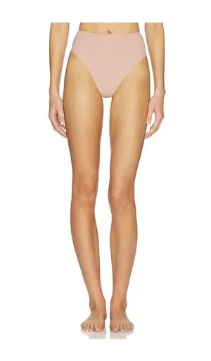 Fleur Du Mal Le Stretch Micro Multi Fit High Waist Brief - Tan