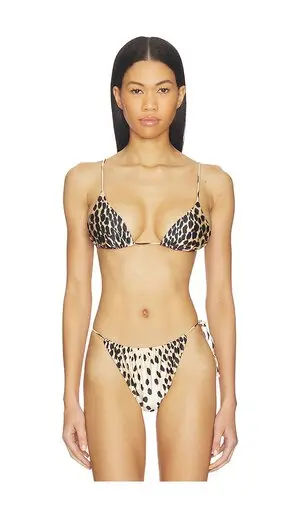 Onia Jolie Bikini Top - Tan Multi