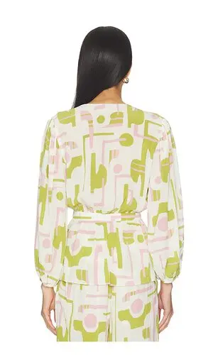 ADRIANA DEGREAS Balearic Voluminous Sleeves Blouse