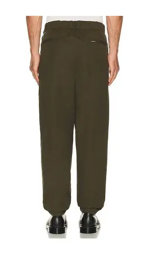 Barbour Relaxed Fit Poplin Trousers - Olive
