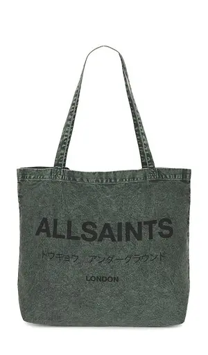 ALLSAINTS Underground Tote - Garnet Green