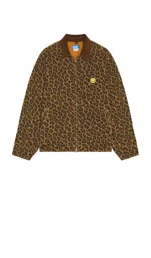 MARKET Smiley La Work Jacket - Leopard Print & Brown