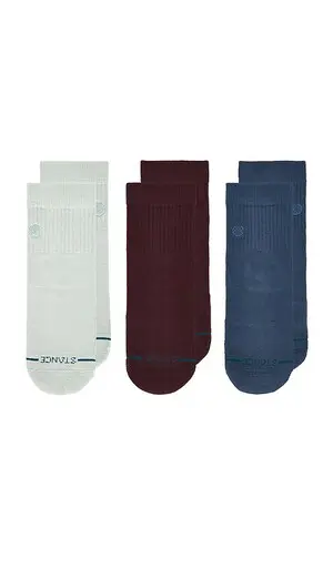 Stance Icon Quarter 3-pack Socks
