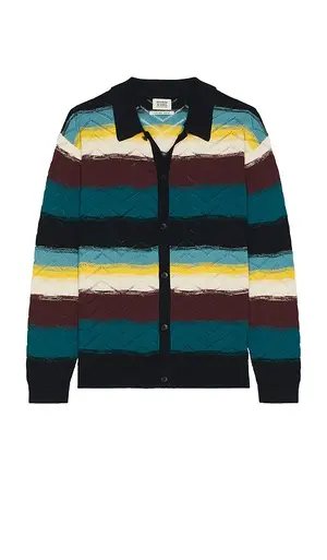 Scotch & Soda Open Structure Knitted Cardigan - Navy