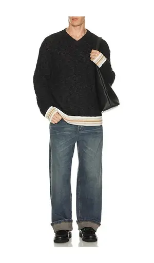 Scotch & Soda V-neck Cable Knit Pullover