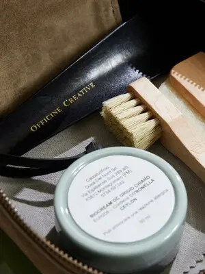 Officine Creative Mini Shoe Care Set With Suede Case
