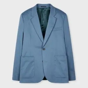 Paul Smith Stretch-cotton Buggy-lined Blazer - Blue