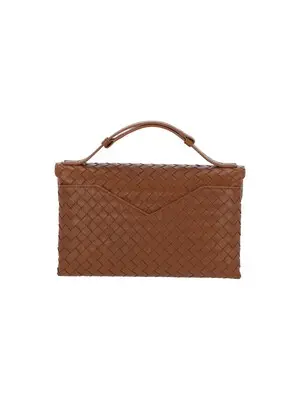 Bottega Veneta Knot Lock Crossbody Bag - Brown