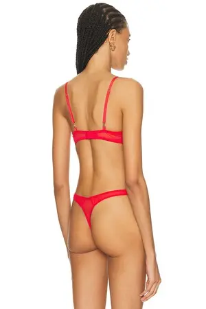 Kiki De Montparnasse Brienne Molded Demi Bra - Red