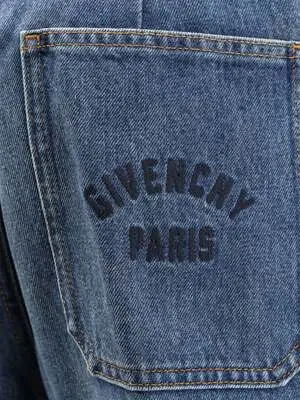 Givenchy High-waisted Jeans With Logo Embroidery