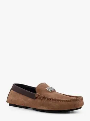 Dolce & Gabbana Suede Loafer With Leather Inserts
