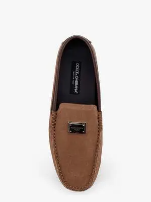 Dolce & Gabbana Suede Loafer With Leather Inserts