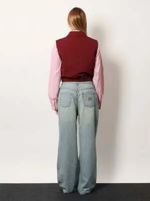 Miu Miu Sleeveless Cotton Jacket