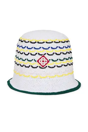 Casablanca Tuck Stitch Bucket Hat - Multi