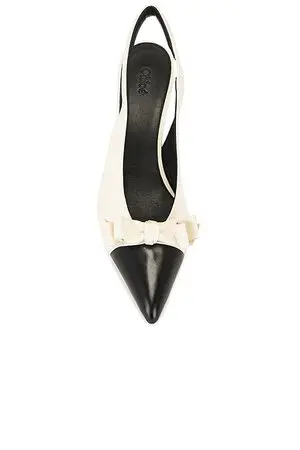 Chloé Alba Slingback Heel - Eggshell