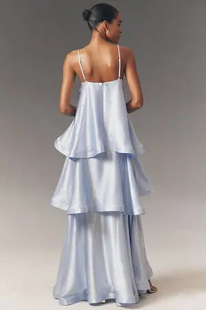 ELLIATT Tilly Tiered Maxi Dress - Light Blue