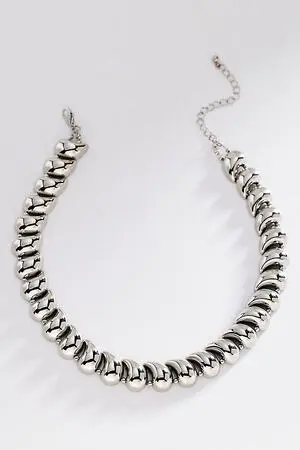Anthropologie Chunky Short Necklace - Silver