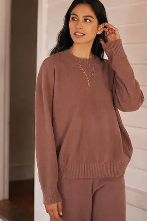Eberjey Bouclé Crew Pullover
