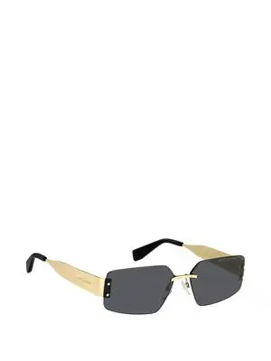 Marc Jacobs Geometric Frame Sunglasses - Gold