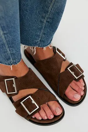 ALOHAS Alba Footbed Sandals - Brown