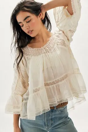 Free People She's A Romantic Blouse