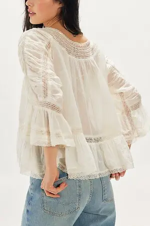 Free People She's A Romantic Blouse