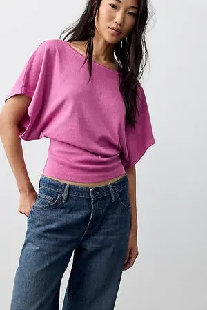 Free People We The Free In My Element Tee - Raspberry Ice