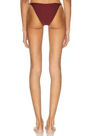 SHANI SHEMER Tryo Bikini Bottom - Burgundy