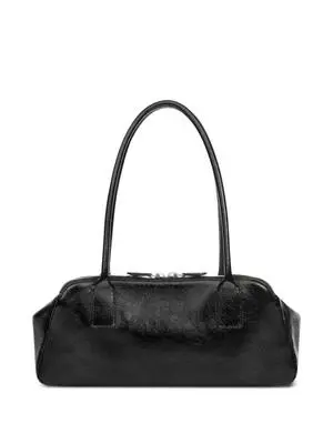 COURREGES Leather Zip Shoulder Bag