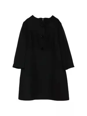 Valentino Garavani Crepe Mini Dress With Button Detailing
