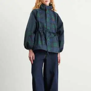 DAMSON MADDER Liu Checked Raincoat