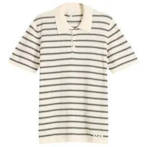 A.p.c. Polo Shirt - Ecru/black