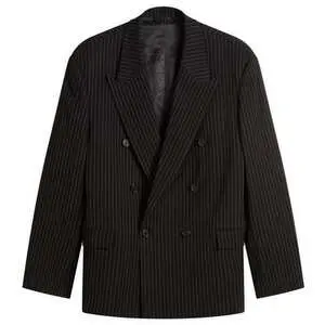 Men's Black White Pinstripe Suits