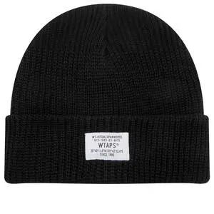 WTAPS Sgt Label Beanie - Black