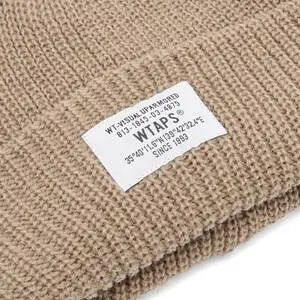 WTAPS Sgt Label Beanie - Greige